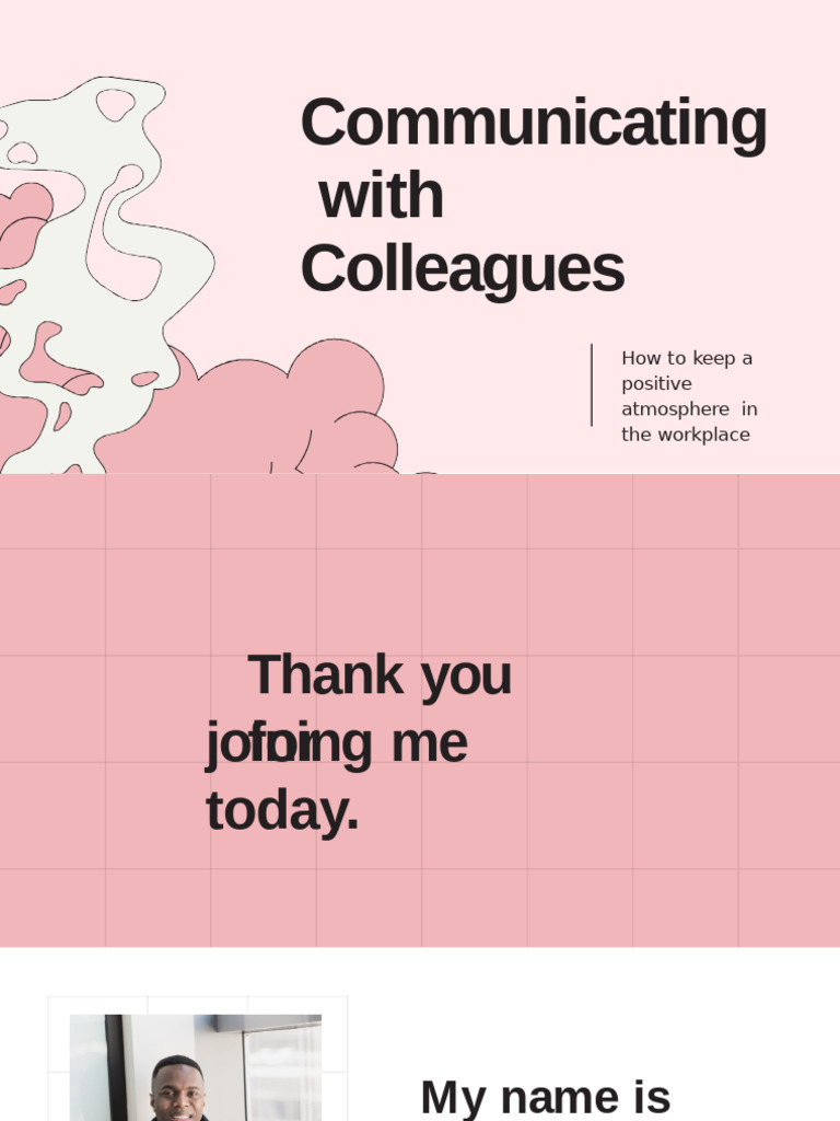 Pink Lined Illustration Communication Training Talking Presentation | PDF