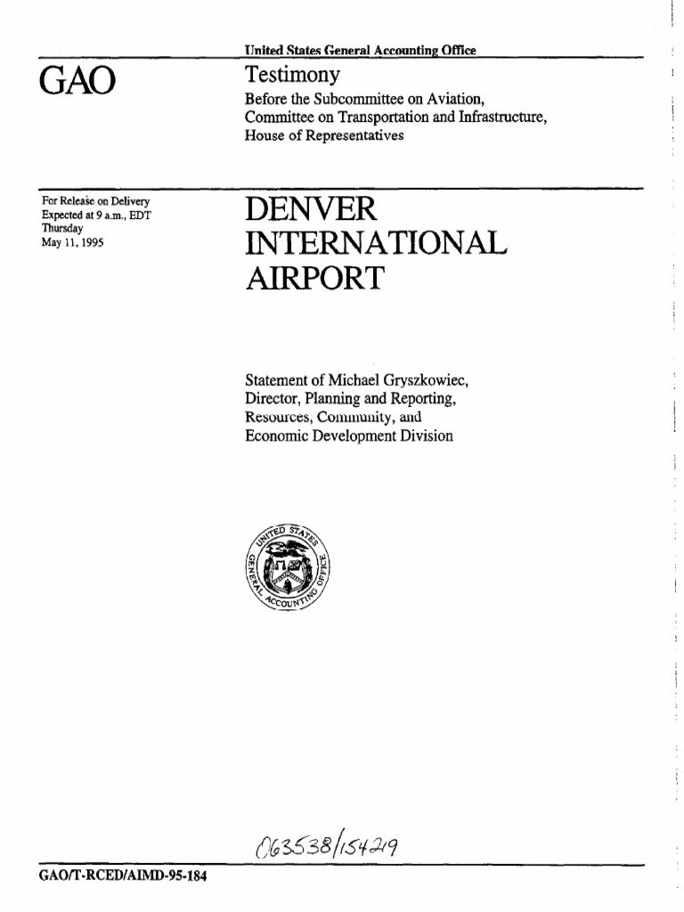 Case Study - Denver Airport | PDF | Airport | Air Traffic Control