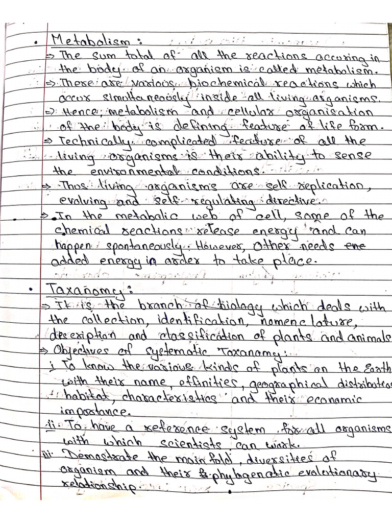 Biology Notes Unit 1 2 3 Pdf