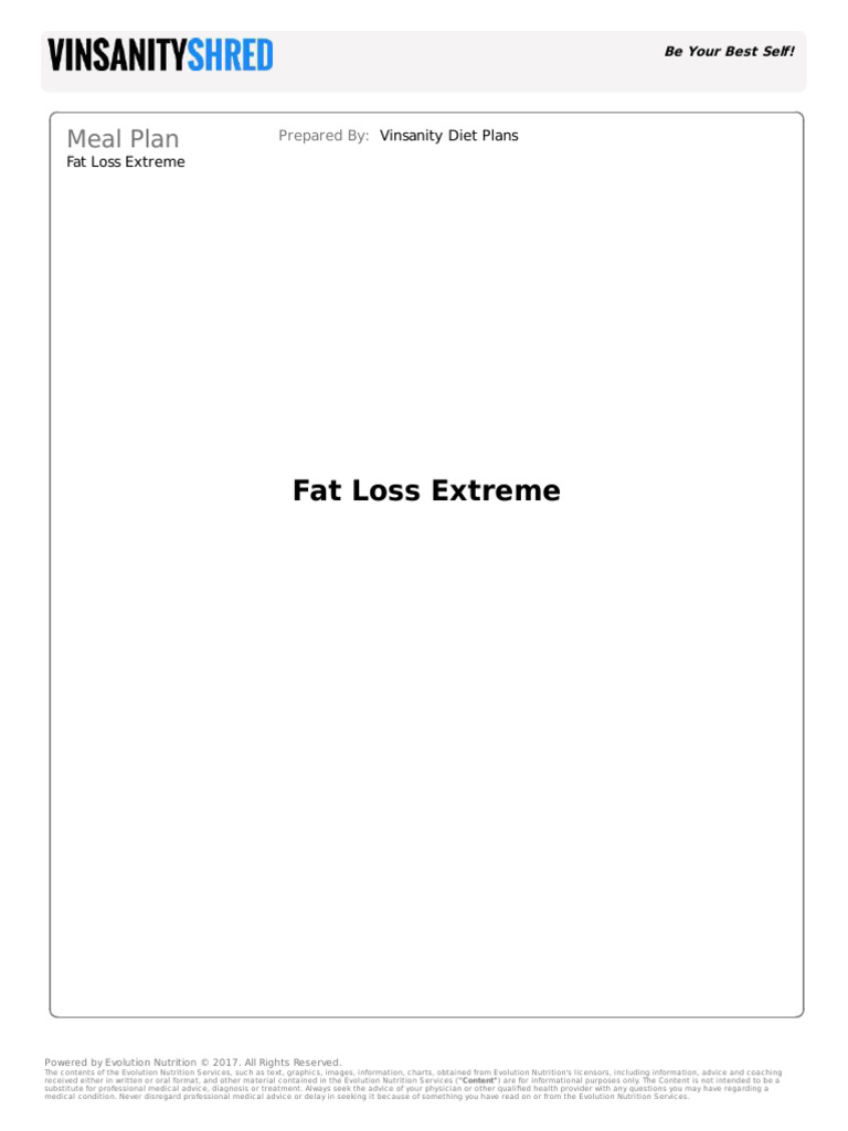 V Shred Program PDF | PDF | Oatmeal | Meal