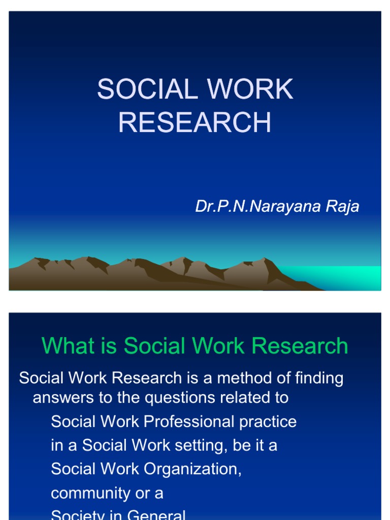 Social Work Research Overview | PDF