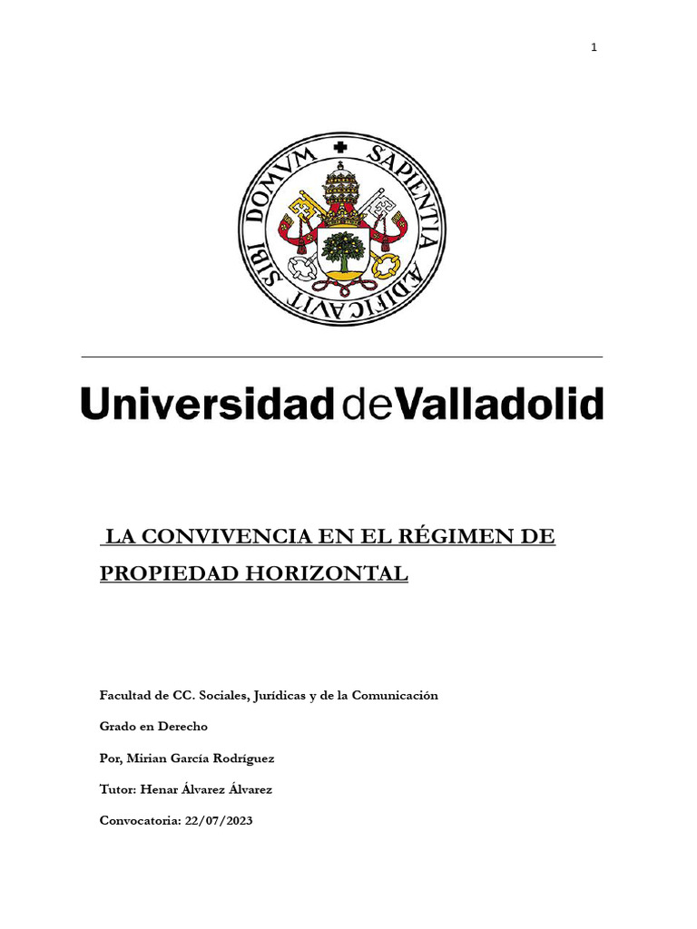 Tfg-N. 2150 | PDF | Propiedad | Condominio