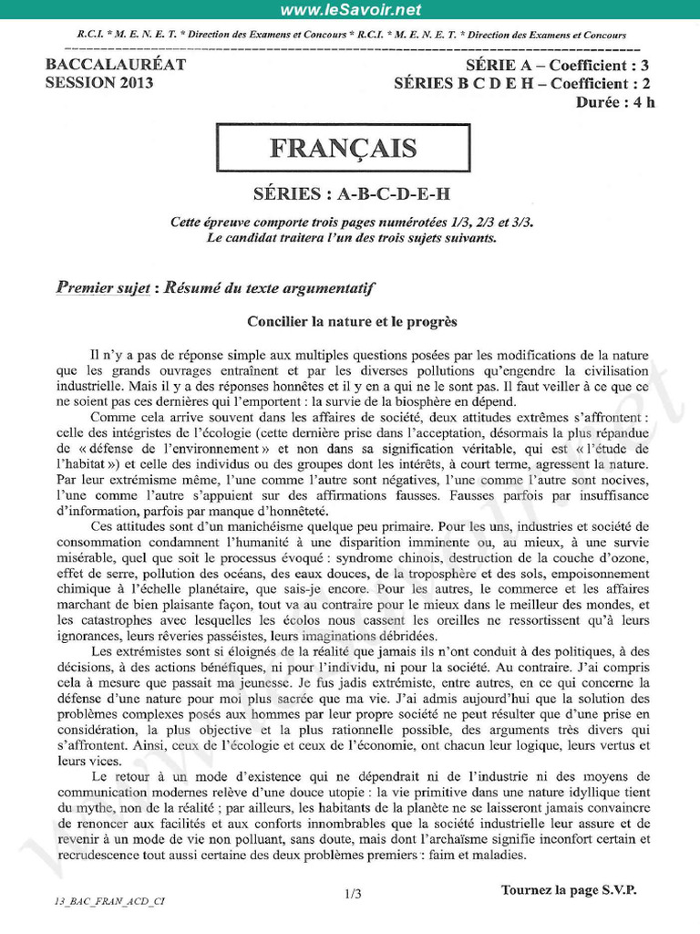 13 Bac Fran Acd Ci | PDF
