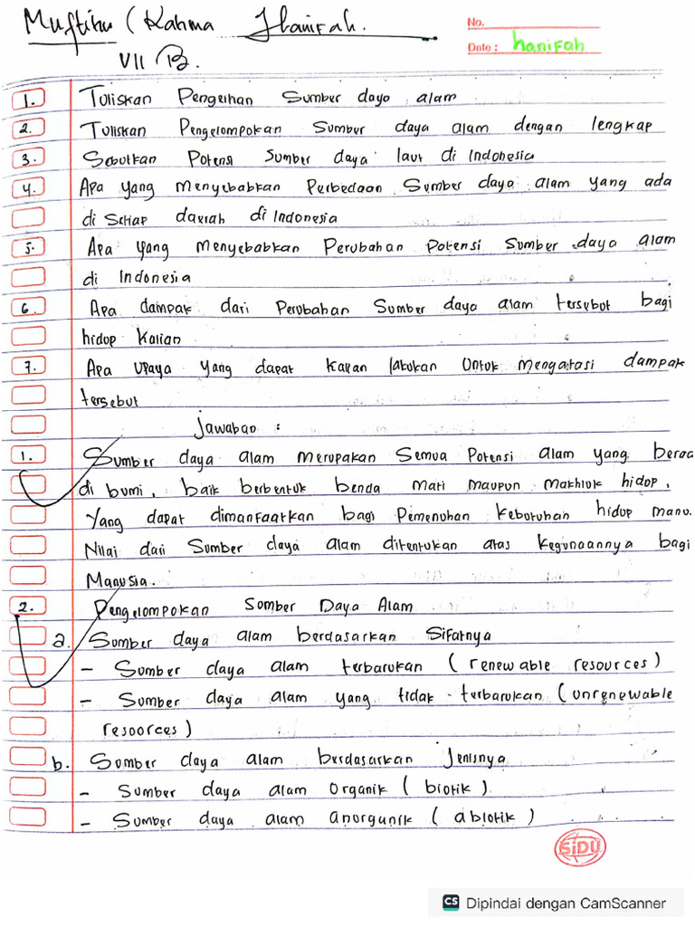 TUGAS SDA Dan Perubahan Putensi SDA | PDF