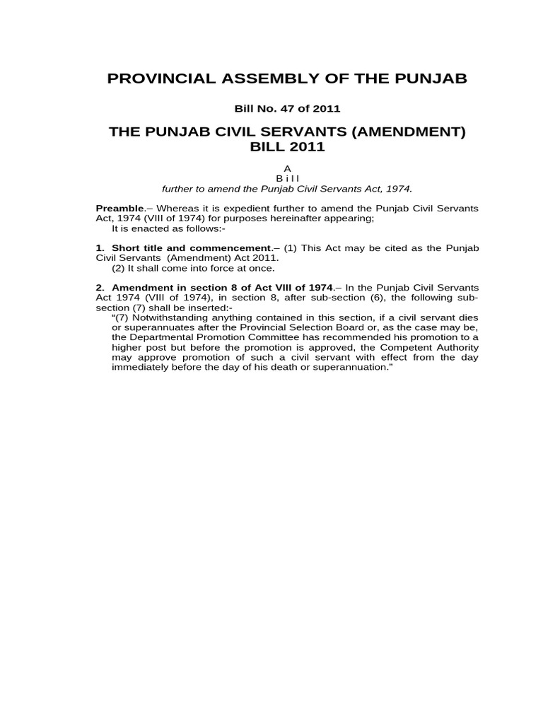 Bill 2011 47 | PDF