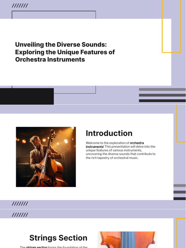 Different Instrument of Orchestra | PDF | Orchestras | Musical Instruments