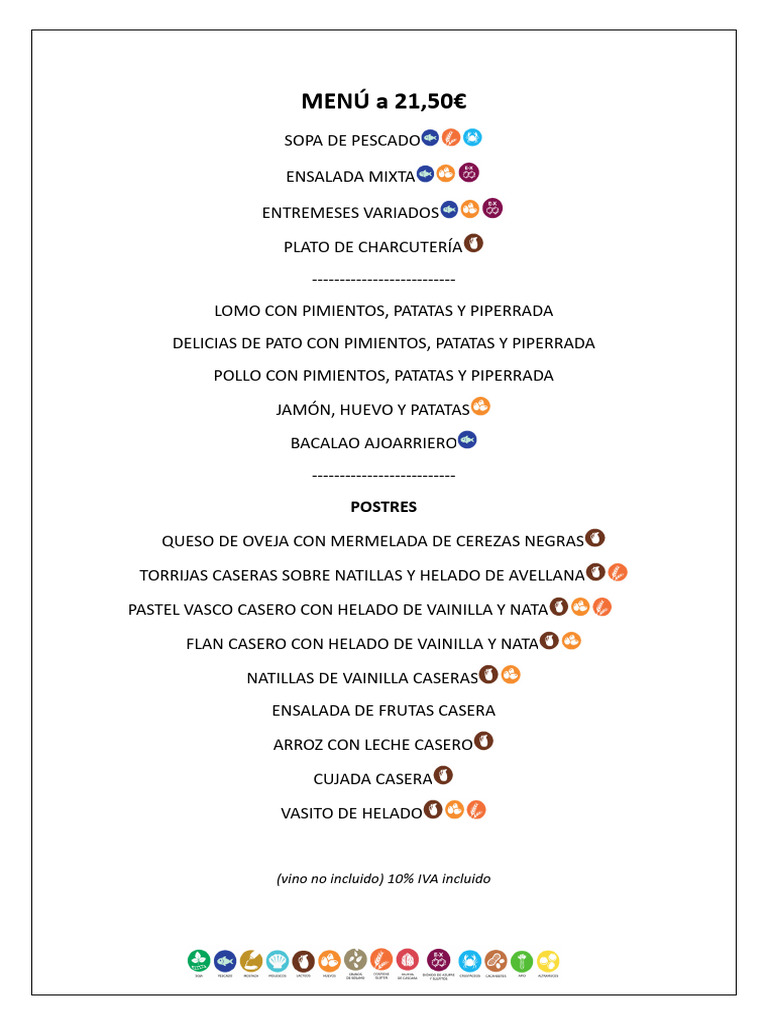 Es Menus 2019 | PDF