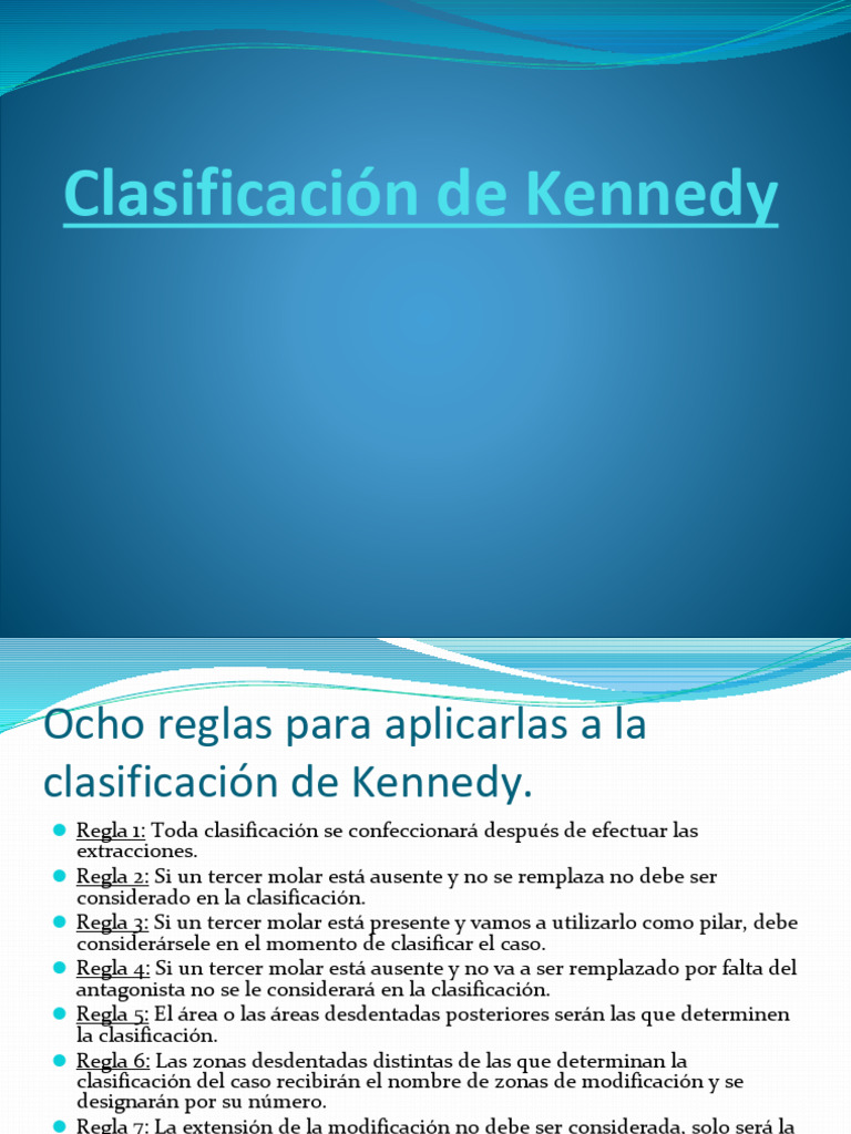 Clasificación de Kennedy | PDF