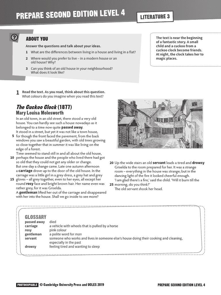 B1 Literature Worksheet 3 Prepare 4 | PDF | Language Arts & Discipline ...
