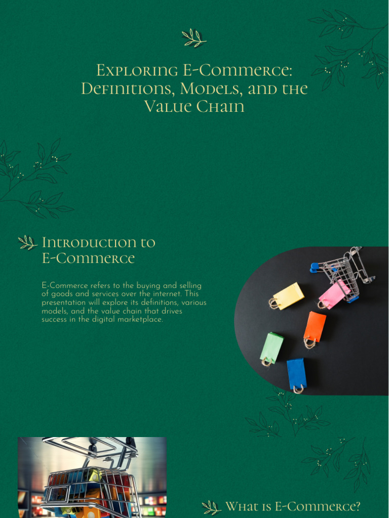 E-Commerce Models and Value Chain Explained | PDF | E Commerce ...