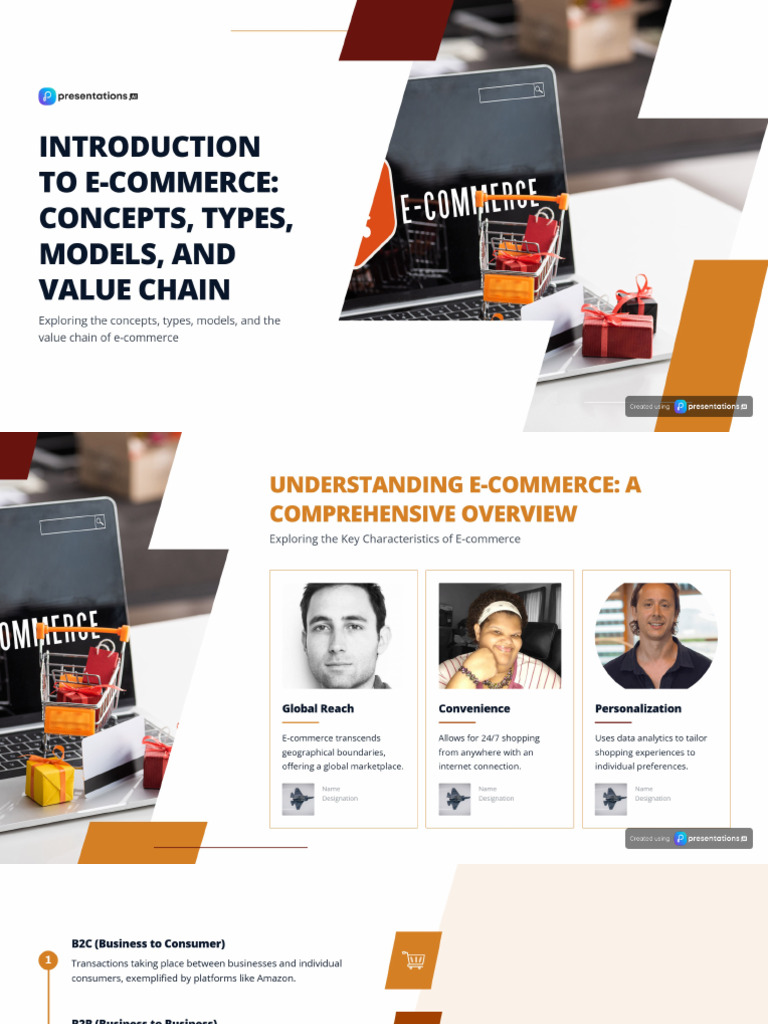 Introduction To E-Commerce Concepts Types Models and Value Chain | PDF