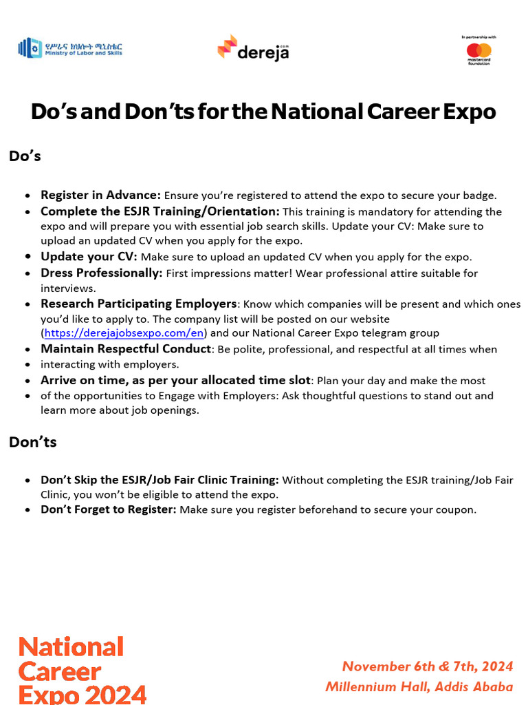 Dereja Expo Rules EN | PDF