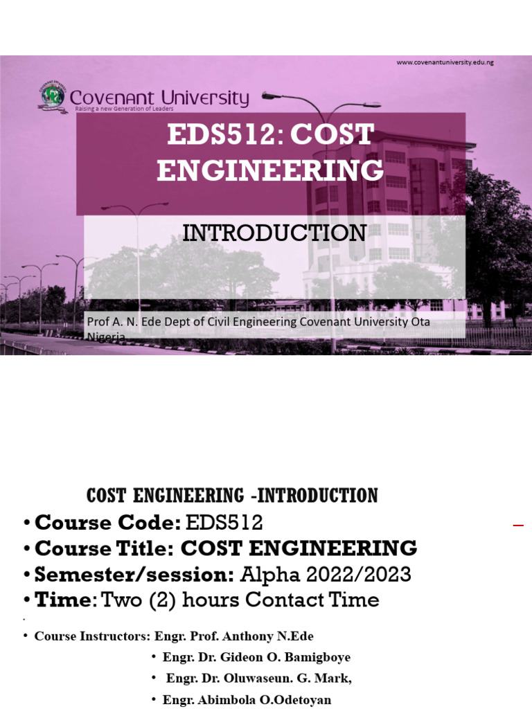 Eds512 Lecture 1 | PDF | Systems Engineering | Engineering