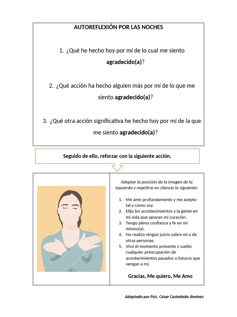 Autoreflexión Por Las Noches | PDF | Ciencias sociales