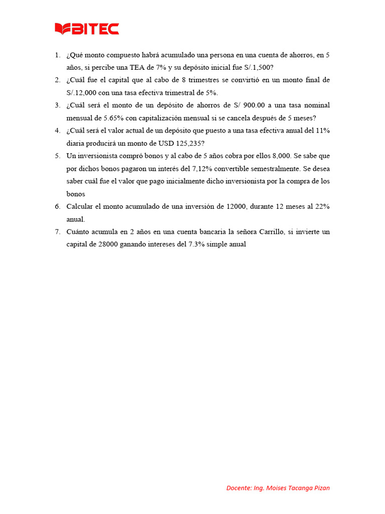 Ejercicios Con FSC y FSA | PDF | Finanzas y dinero