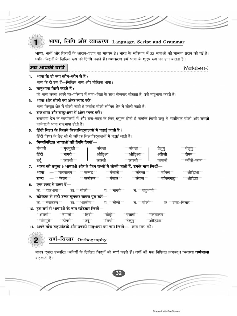 Vyakaran Latika Support Book 6-8 Combine | PDF
