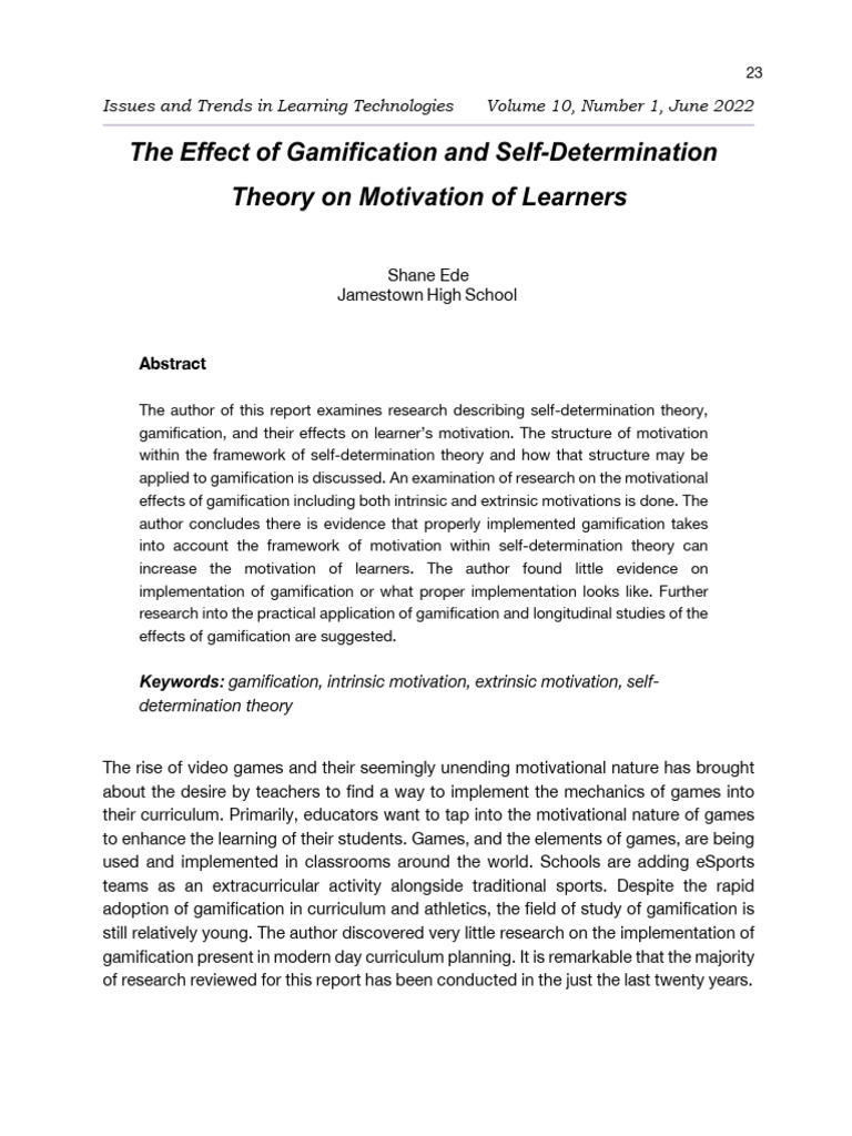 Gamification and Motivation | PDF | Motivational | Motivation