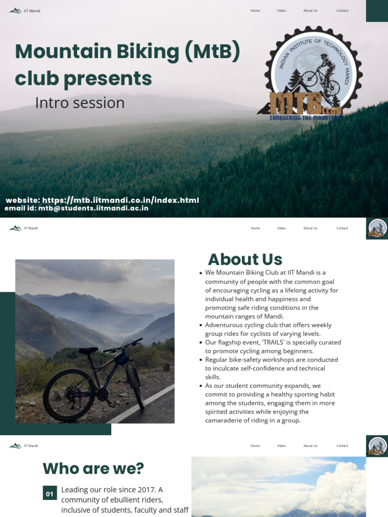 MtB Intro | PDF | Mountain Biking | Human Powered Transport