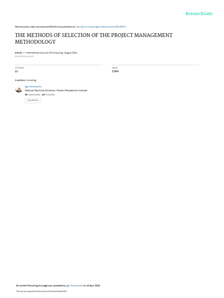 Project Management Methodology Guide | PDF | Project Management | Methodology
