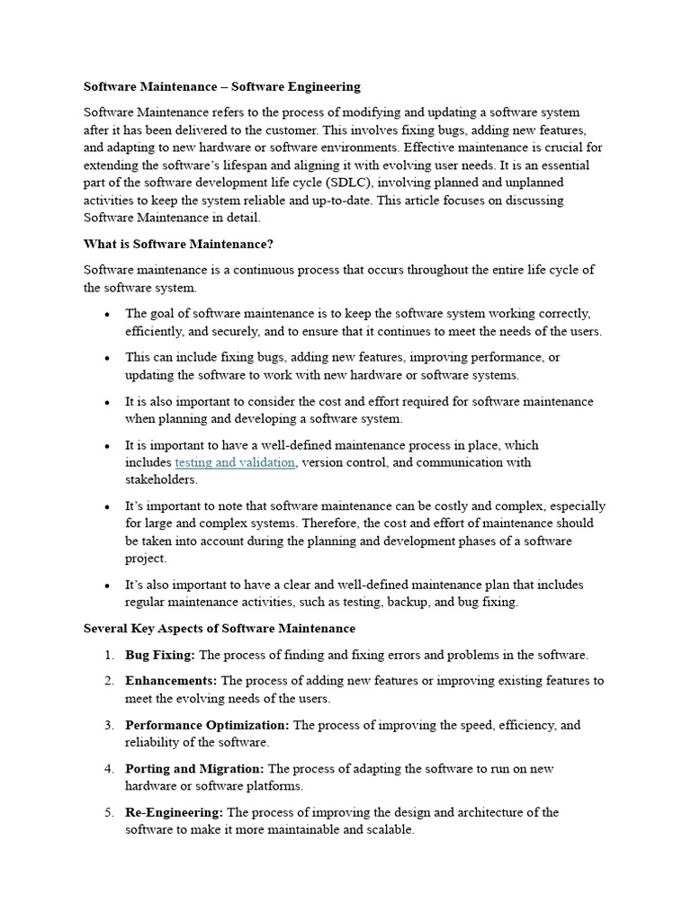 Software Maintenance | PDF | Computer Security | Security