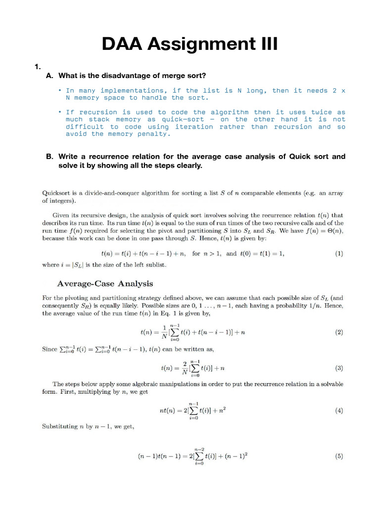 DAA3 | PDF | Algorithms And Data Structures | Algorithms