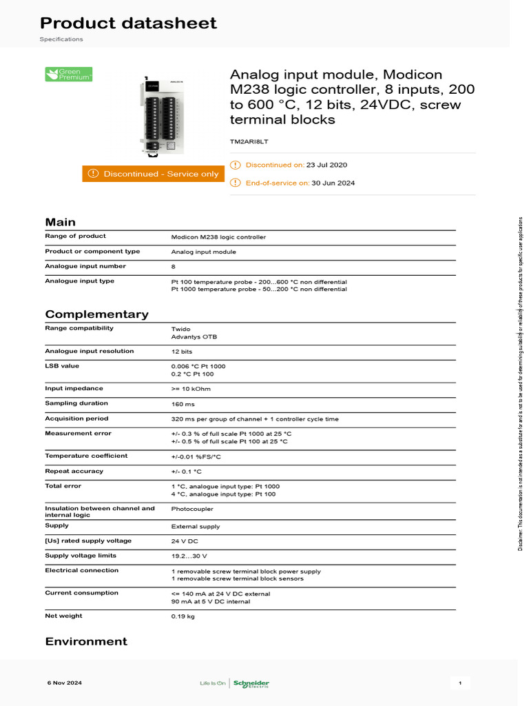 Schneider Electric - Programmable-Controller-Twido - TM2ARI8LT | PDF | Electronic Engineering ...