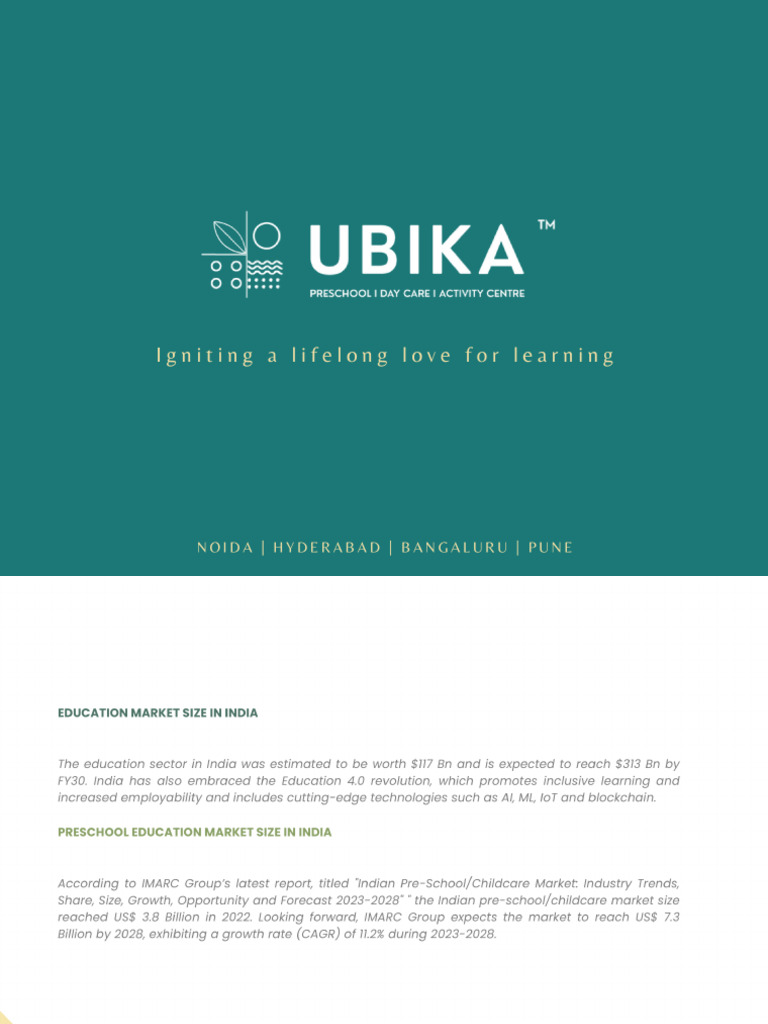 UBIKA Preschool Brochure | PDF