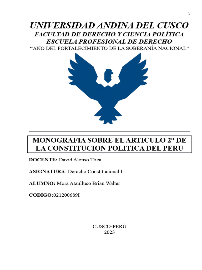 Monografia Del Articulo 2 | PDF | Libertad de expresión | Libertad