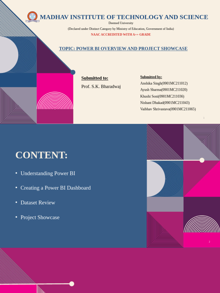 Power Bi Overview and Project Showcase - Updated | PDF | Performance Indicator | Usability