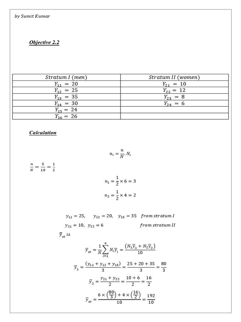 SYSTEMATIC Sampling Assignment PDF | PDF | Sampling (Statistics) | Stratified Sampling
