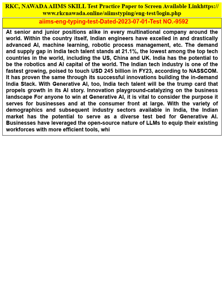 Aiims Type Test Paper To Screen July | PDF | Option (Finance) | Stocks