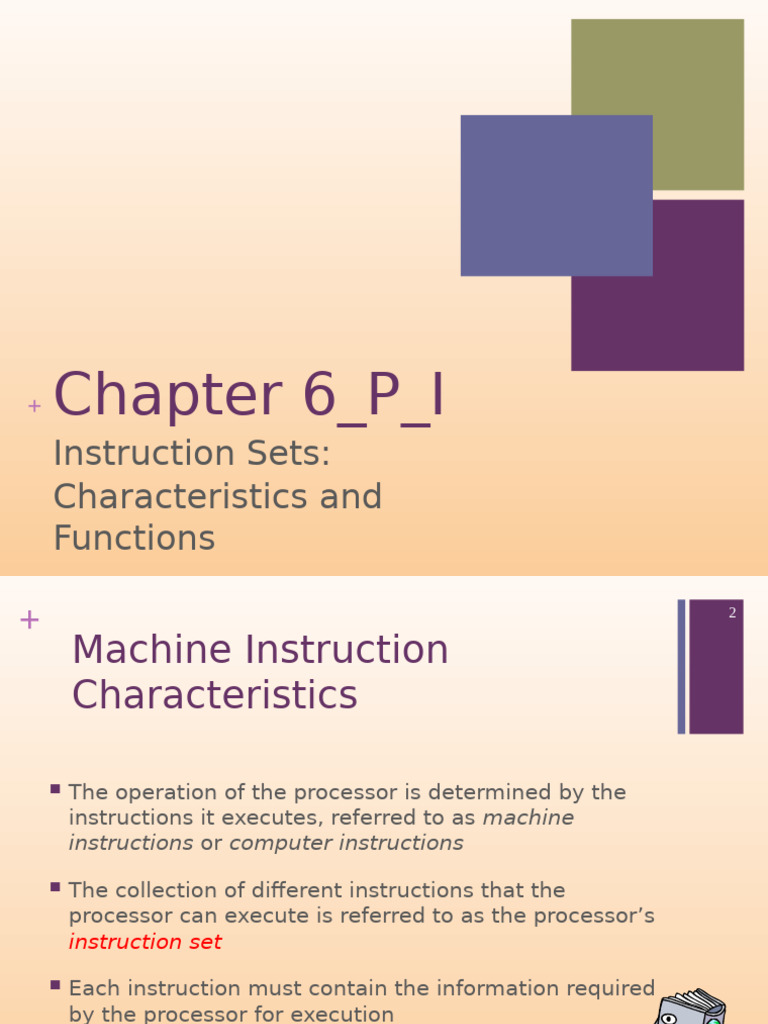 Chapter 6 - P - I: Instruction Sets: Characteristics and Functions | PDF | Integer (Computer ...