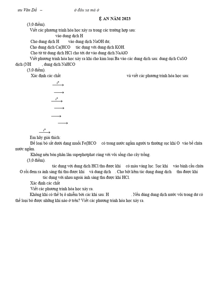 de HSG Nghe An Nam 2023 - 2024 | PDF