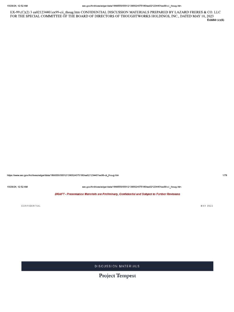 Thoughtworks Lazard 1 | PDF