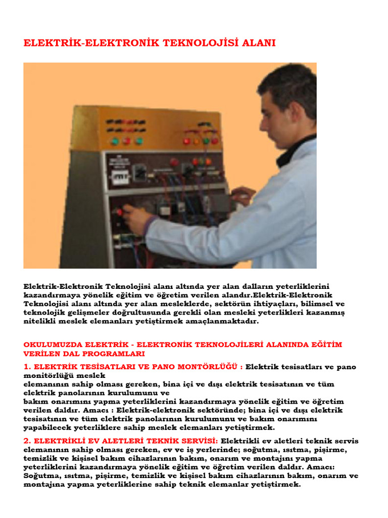 Elektrik-Elektronik | PDF