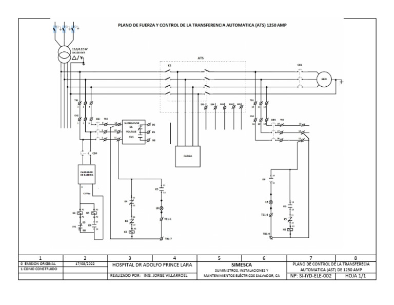 Plano Control Transferencia Automática 1250 AMP | PDF | Informática