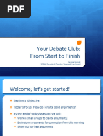 Debate Vocabulary and Structure Guide | PDF | Argument | Logic
