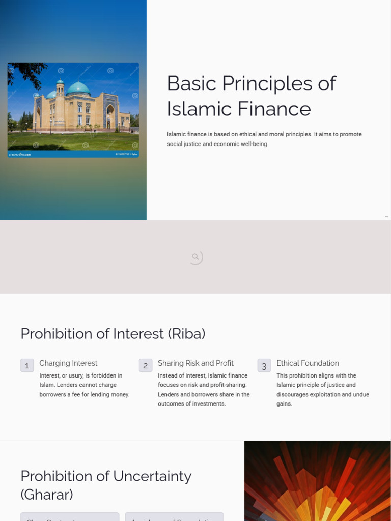 Basic Principles of Islamic Finance | PDF | Islamic Banking And Finance ...