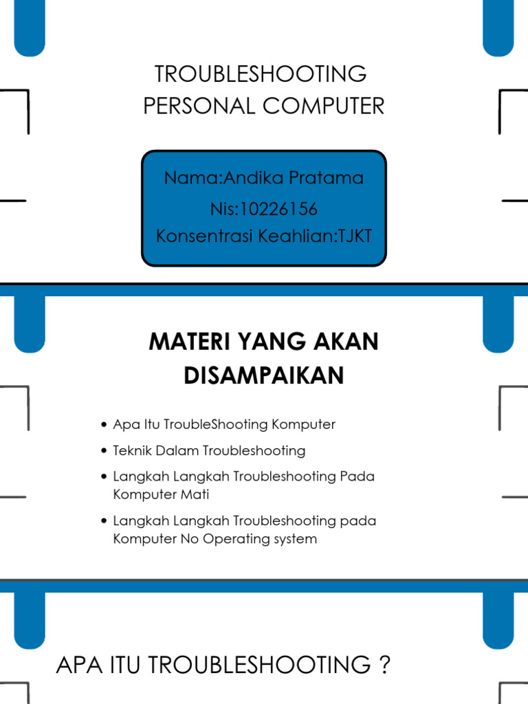 Panduan Troubleshooting PC | PDF
