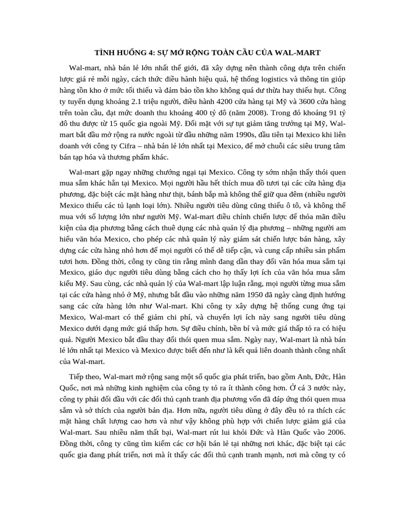 Wal Mart | PDF