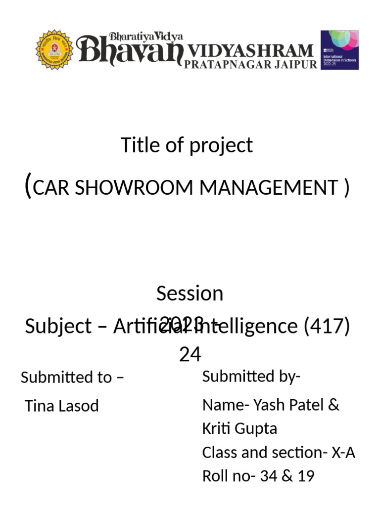 Project Sample For Class X Practical Exam | PDF | Computer Architecture ...