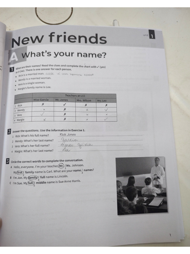 Four Corners (Second Edition) Unit 1 | PDF