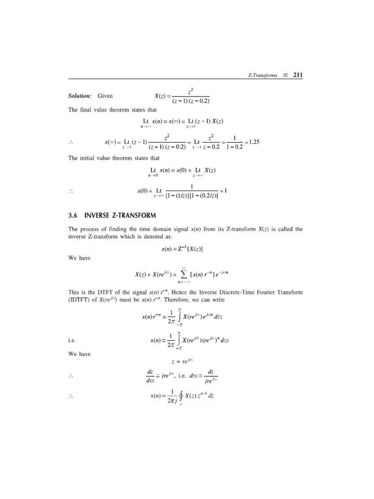 08 - Inverse Z-Transform | PDF