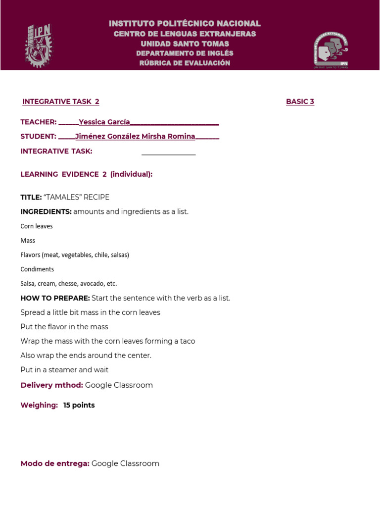 B3 Integrative Task 2 | PDF