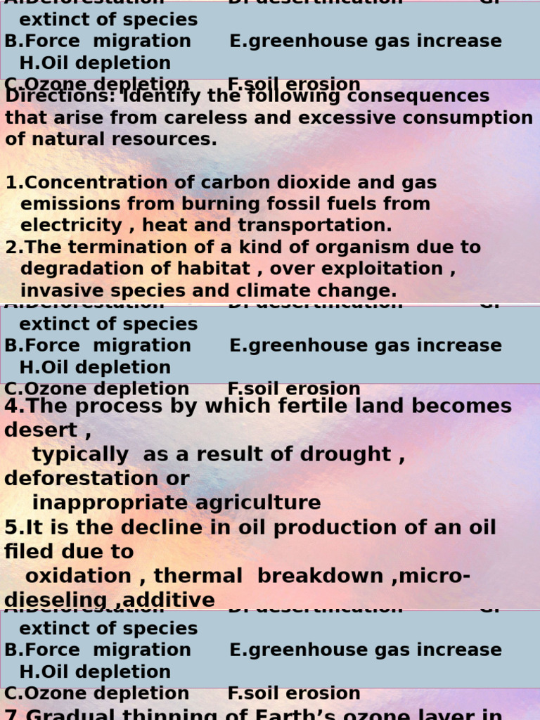 4 Explain The Importance of Sustaining Earths Resources For Future Use ...