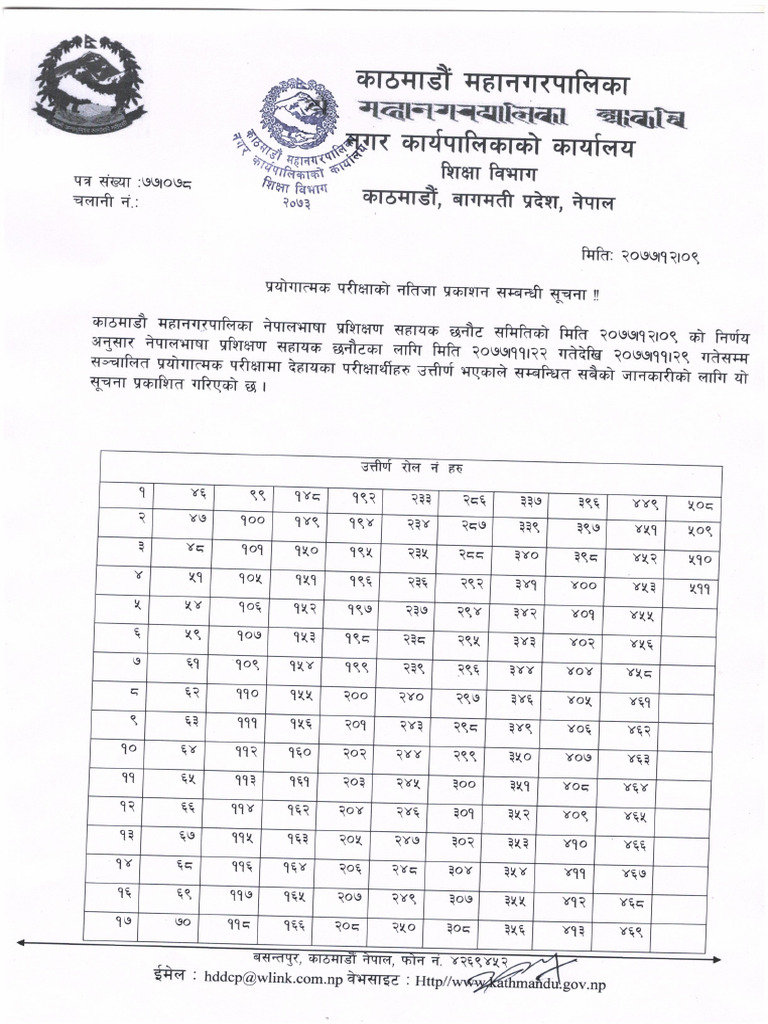 Nepal Bhasa Result | PDF