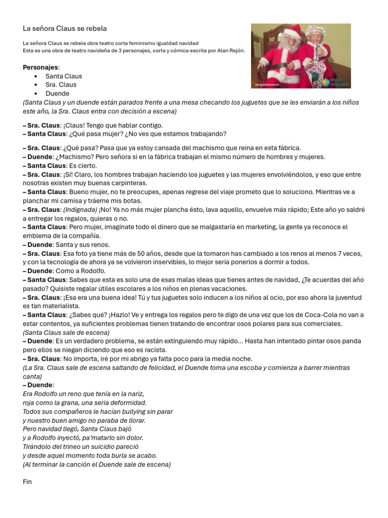 La Señora Claus Se Revela | PDF | Papá Noel