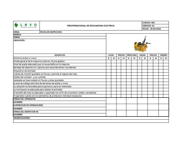 Levo-Hs Roscadora | PDF