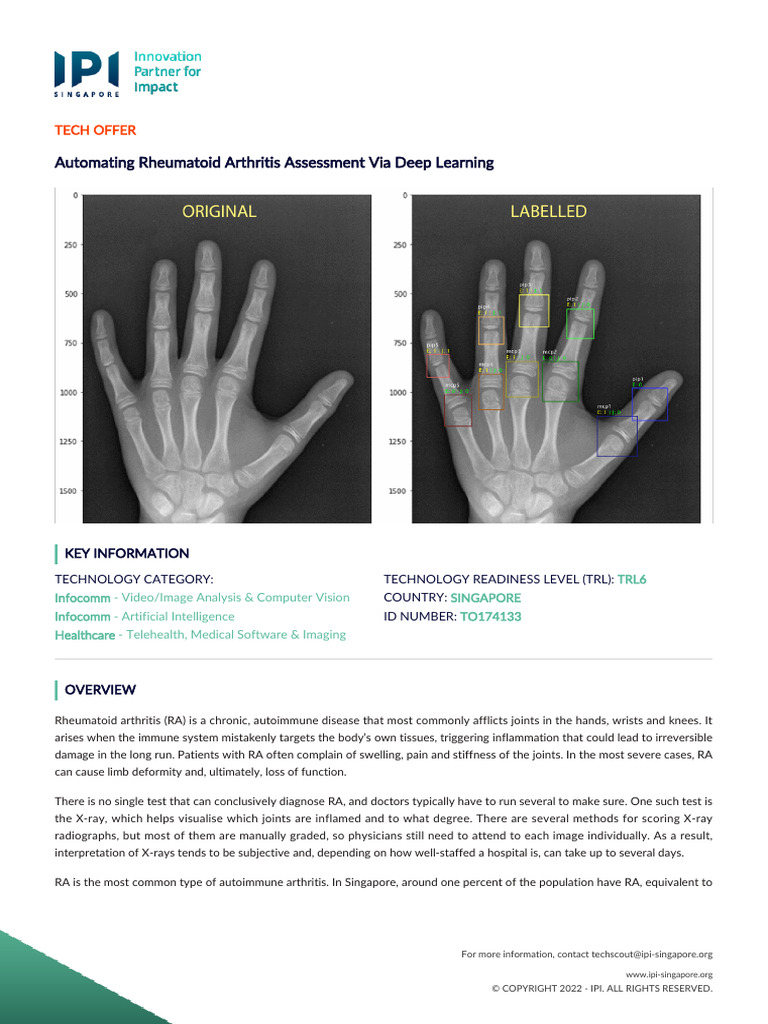 Automating Rheumatoid Arthritis Assessment Via Deep Learning 1692099013 ...