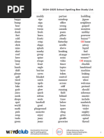 Eighth Grade Spelling Bee Words | PDF